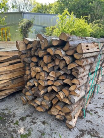 chestnut round posts